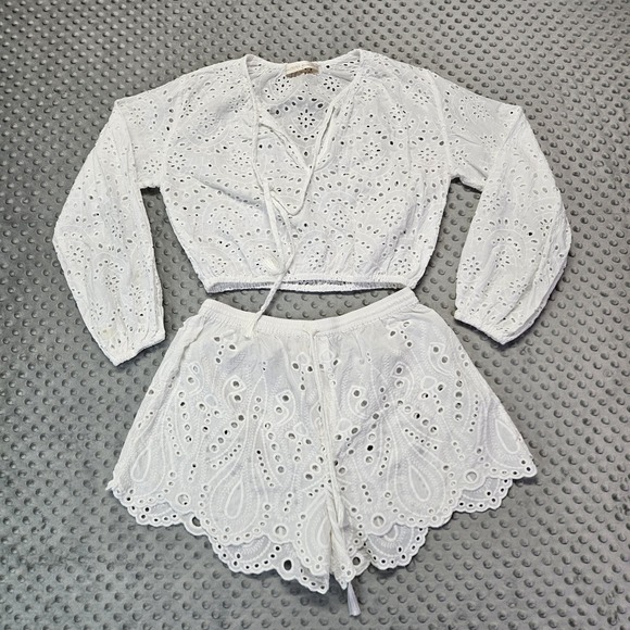Natalie Martin | Shorts | Natalie Martin Collection Jasper White Lace ...